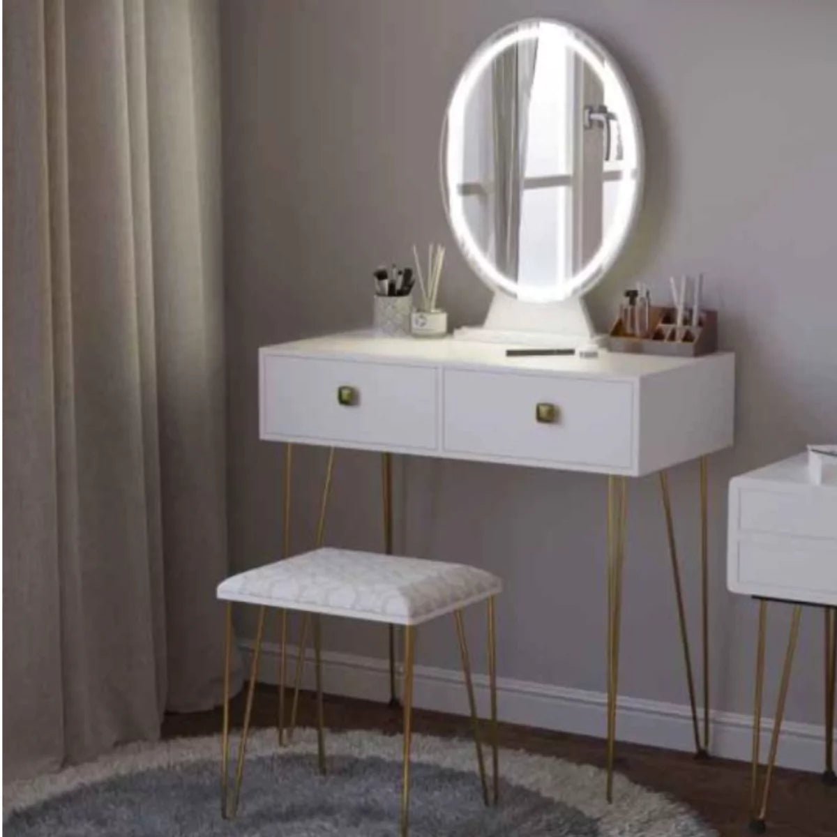 White Gloss Dressing Table | White Dressing Table